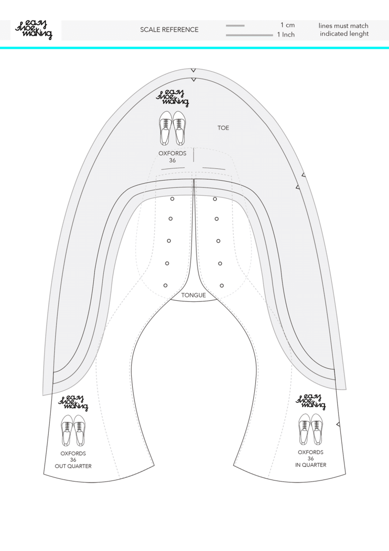 Shoemaking Patterns for the Oxfords Shoes - Easyshoemaking
